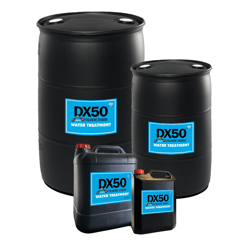 DX50 Water Tank Treatment – DX50 Chlorine Dioxide